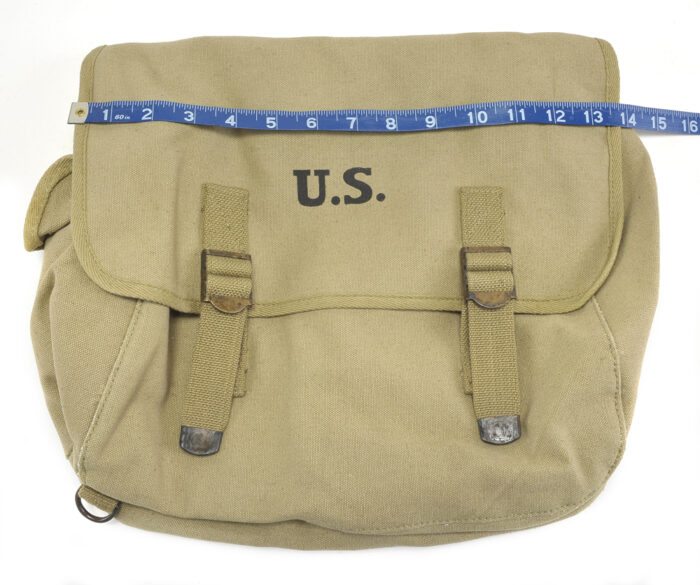 U.S. WW2 M1936 Musette Bag with Shoulder strap Lt OD marked JT&L® 1943