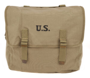 U.S. WW2 M1936 Musette Bag with Shoulder strap Dark OD marked JT&L® 1944