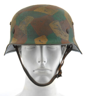 German WW2 M35 SS Splinter Pattern Helmet