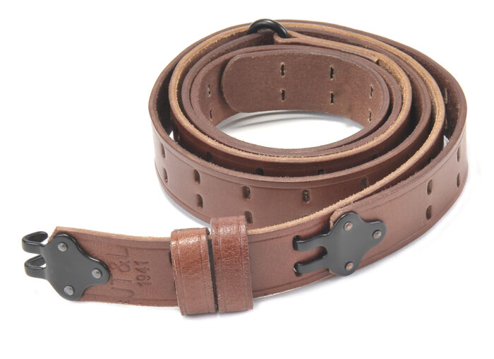 M1907 LEATHER RIFLE SLING Dated 1941 Black Hardware M1 GARAND ...