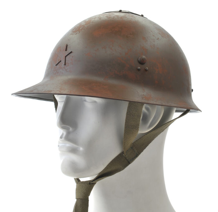 Japanese WW2 Cherry Blossom "Sakura" Army Helmet Hand Aged