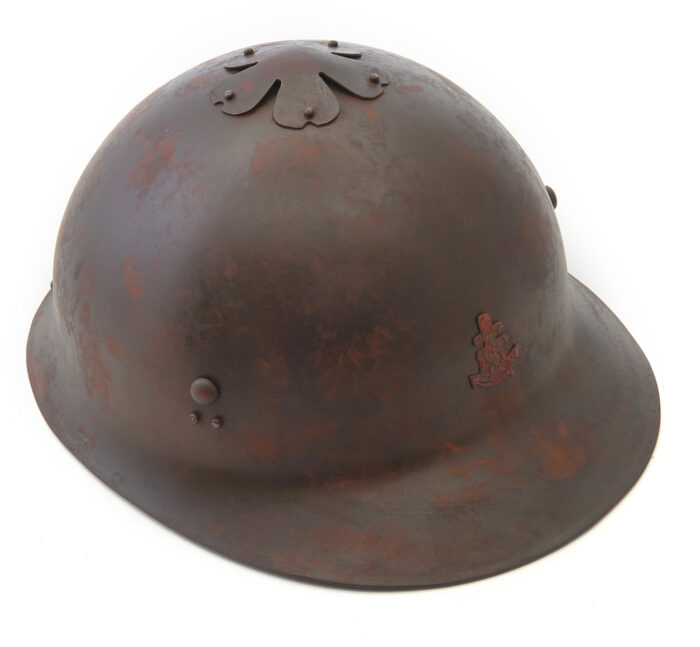 Japanese WW2 Cherry Blossom "Sakura" Army Helmet Hand Aged
