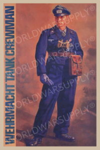 German WW2 Wehrmacht Tank Crewman Poster