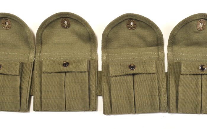 M1 Carbine Bandolier with 10 Magazine Pouches Marked JT&L 1944
