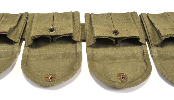 M1 Carbine Bandolier with 10 Magazine Pouches Marked JT&L 1944