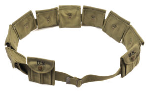 M1 Carbine Bandolier with 10 Magazine Pouches Marked JT&L 1944