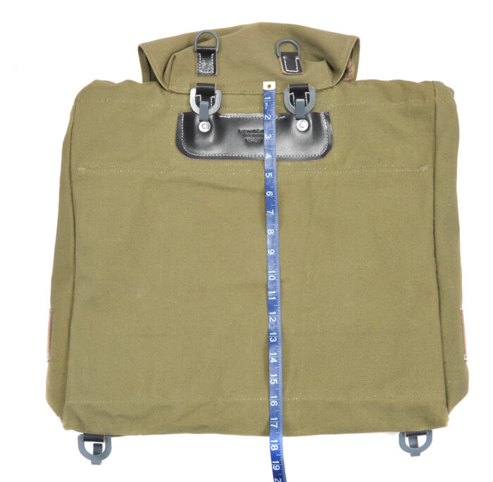 German WW2 1941 Rucksack with Leather Straps Field Green
