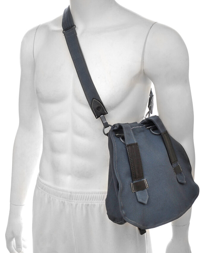 German WW2 M31 Bread Bag with Shoulder Strap Luftwaffe Blue