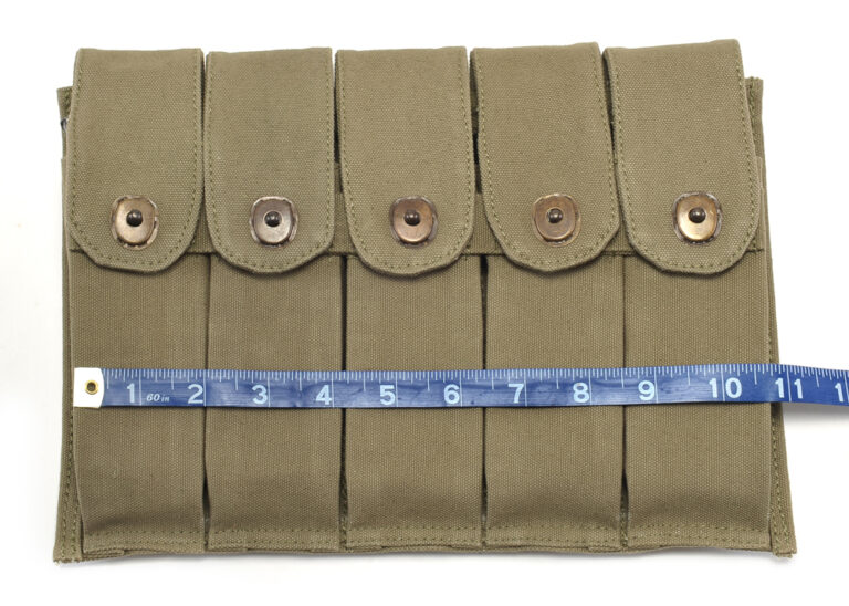 WW2 Rigger Made M1 Carbine 5 Cell Magazine Pouch Marked JT&L 1944