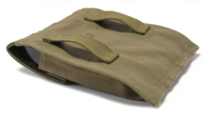 WW2 Rigger Made M1 Carbine 3 Cell Magazine Pouch Marked JT&L 1944