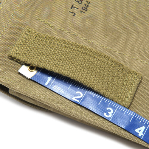 WW2 Rigger Made M1 Carbine 3 Cell Magazine Pouch Marked JT&L 1944