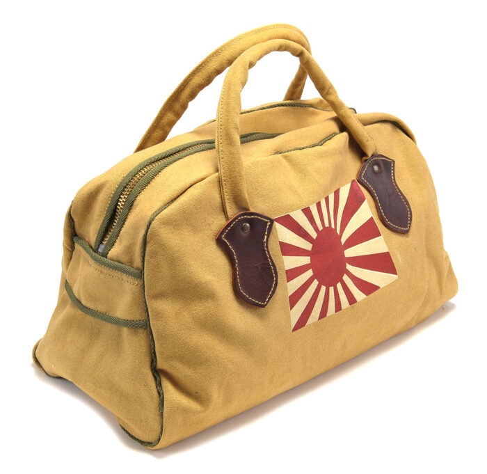 WW2 Japanese Pilots Kit Bag with Rising Sun Flag