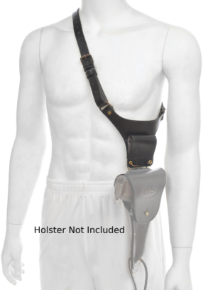 Black Leather Universal Wire Hanger Shoulder Holster Adapter - World ...