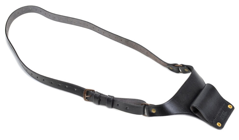 Black Leather Universal Wire Hanger Shoulder Holster Adapter - World ...