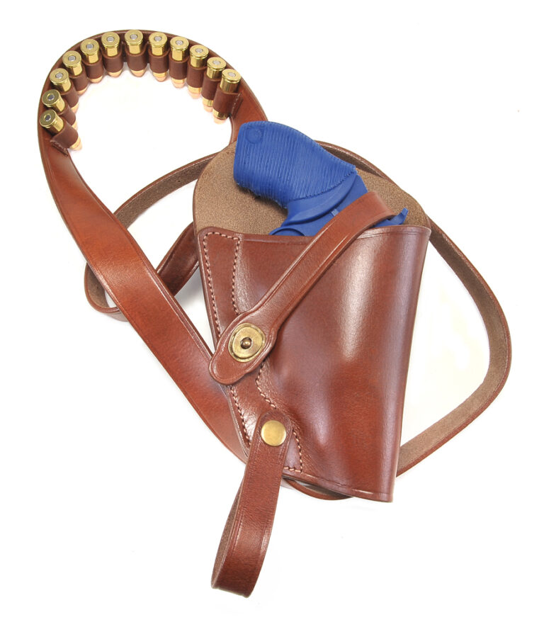 Black Leather Shoulder Holster with Shell loops fits Taurus Judge ...