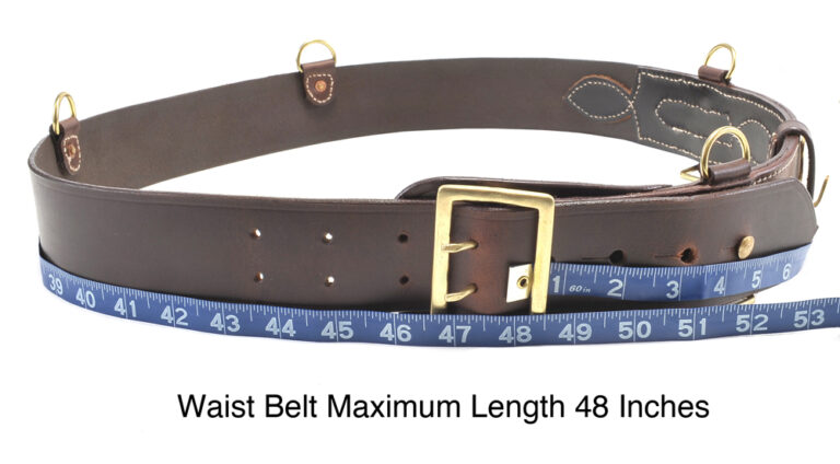 WW1 Sam Browne Belt With Shoulder Strap Premium Drum Dyed Brown Leather