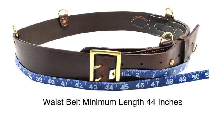 WW1 Sam Browne Belt With Shoulder Strap Premium Drum Dyed Brown Leather