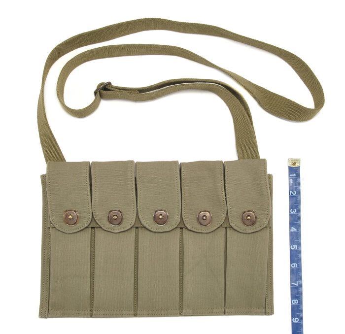 WW2 Rigger Made M1 Carbine 5 Cell Magazine Pouch with Shoulder Strap ...