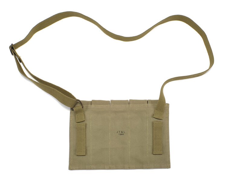 WW2 Rigger Made M1 Carbine 5 Cell Magazine Pouch with Shoulder Strap ...