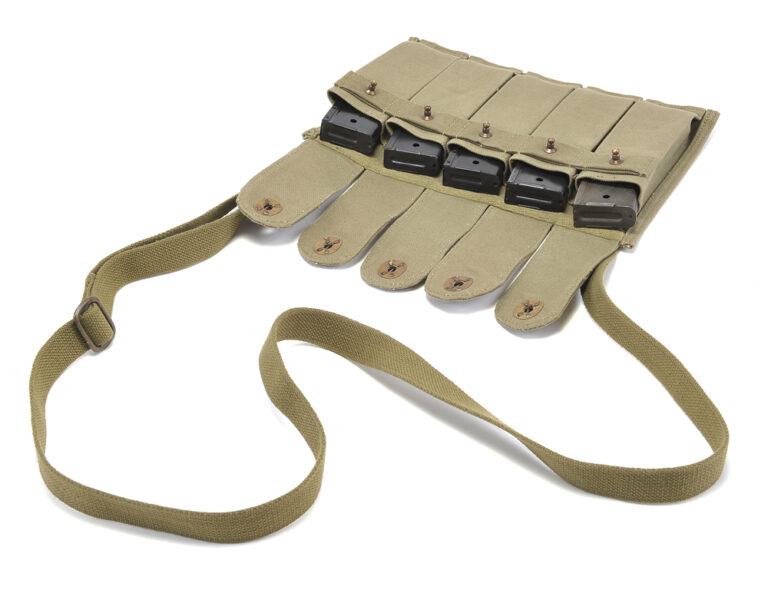 WW2 Rigger Made M1 Carbine 5 Cell Magazine Pouch with Shoulder Strap ...
