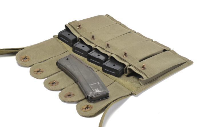 WW2 Rigger Made M1 Carbine 5 Cell Magazine Pouch with Shoulder Strap ...