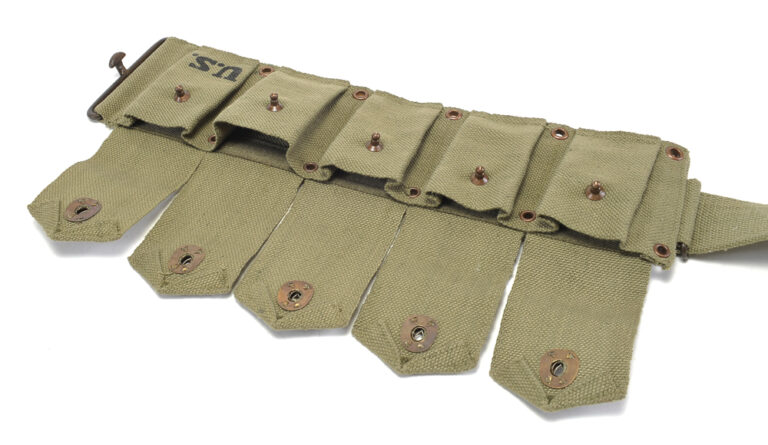 XXL WW2 U.S. M1923 Cartridge Belt Dark OD marked JT&L® 1944 XXL will ...