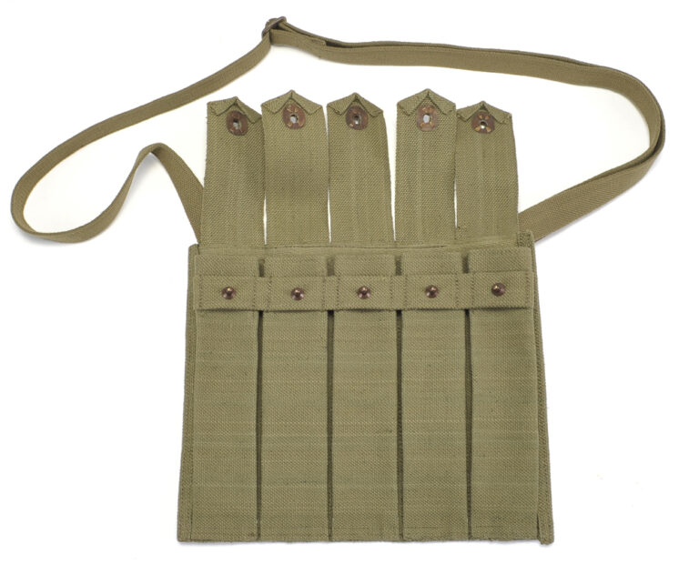 WW2 Rigger Made Thompson 5 Cell Magazine Pouch with Shoulder Strap ...