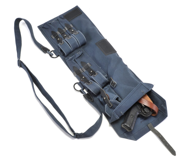 WW2 German MP40 Case with Shoulder Strap Luftwaffe Blue
