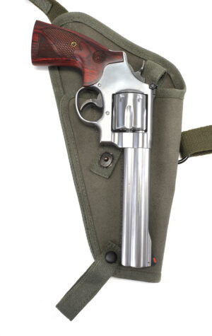 M3 Canvas Shoulder Holster With Shell Loops OD Fits Smith & Wesson 629 ...