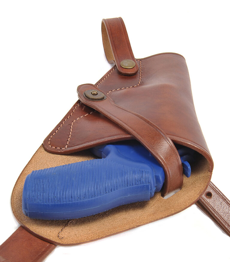 Brown Leather Shoulder Holster with Shell loops fits Taurus JudgeBrown ...