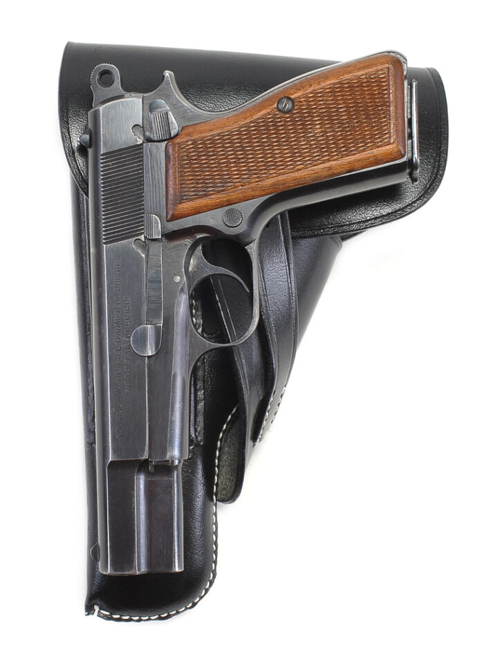 Browning Hi-Power Holster Black Leather Left Hand