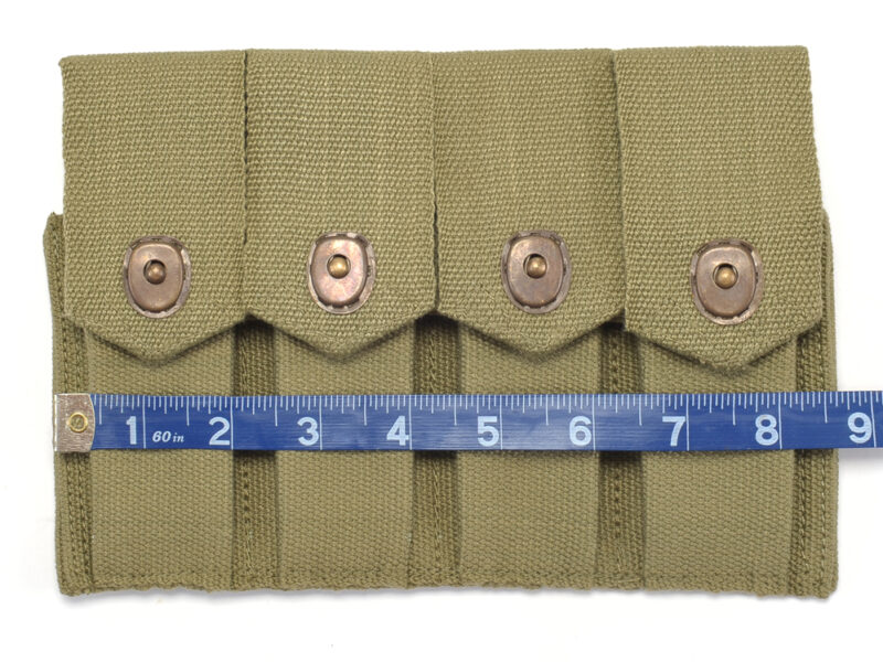 US WW2 Rigger Made M1911 .45 4 cell Magazine Pouch marked JT&L 1943