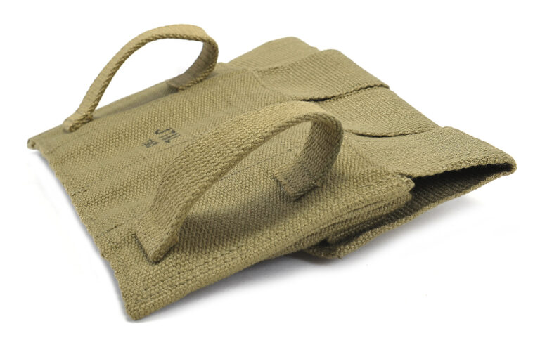 US WW2 Rigger Made M1911 .45 4 cell Magazine Pouch marked JT&L 1943
