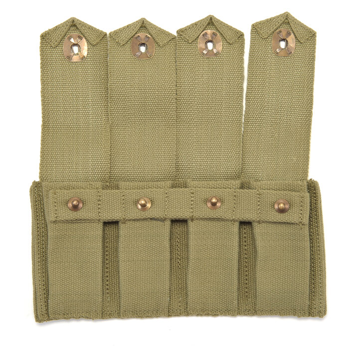 US WW2 Rigger Made M1911 .45 4 cell Magazine Pouch marked JT&L 1943