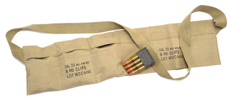 US WW2 M1 Garand Cotton Bandolier Two Pack