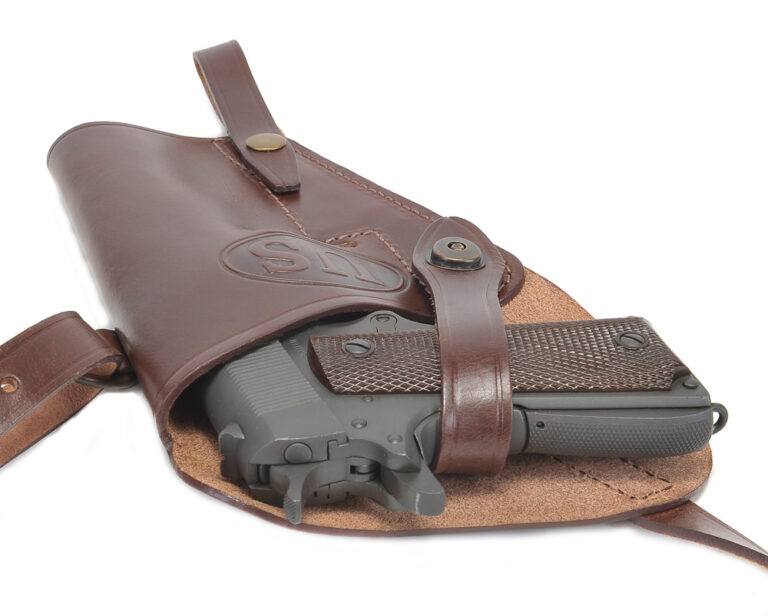US WW2 M3 Colt 1911 .45 Shoulder Holster Premium Drum Dyed Leather