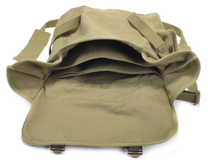 U.S. WW2 Officers Musette Bag / Field Pack with Shoulder strap Dark OD ...